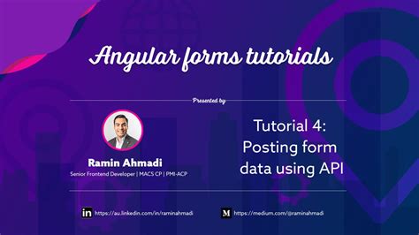 angular forms with github example — tutorial 4 posting form data using api