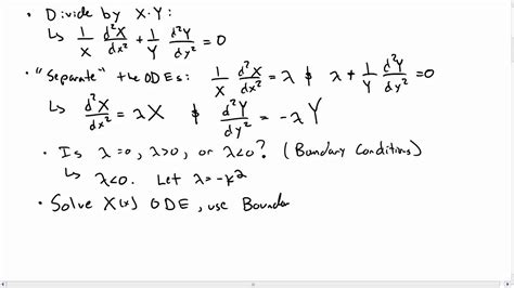 separation of variables laplace eq part 1 youtube