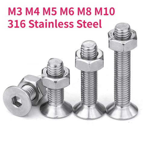 M M M M M M Stainless Steel Countersunk Head Hex Socket
