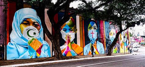 Coexist Ncia Memorial Da F By Eduardo Kobra Street Art Cities