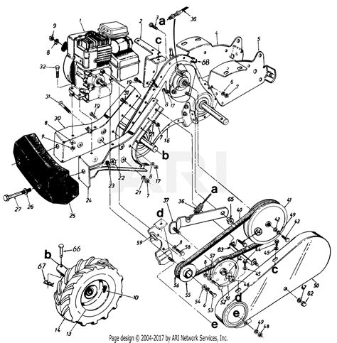 Mtd Rear Tine Tiller Parts Diagram