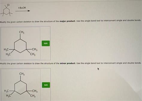 Solved Bok Modify The Given Carbon Skeleton To Draw The Chegg