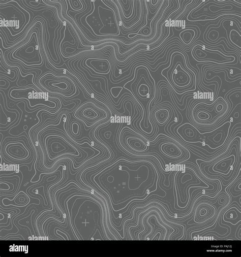 Seamless Topographic Map Contour Background Topo Map With Elevation Contour Map Vector