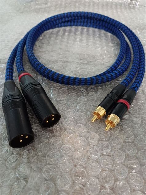 RCA To XLR Male Semi Balanced Audio Hi Fi Interconnect Van Damme Cable