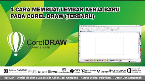 Corel Draw Cara Membuat Lembar Kerja Pada Corel Draw Terbaru