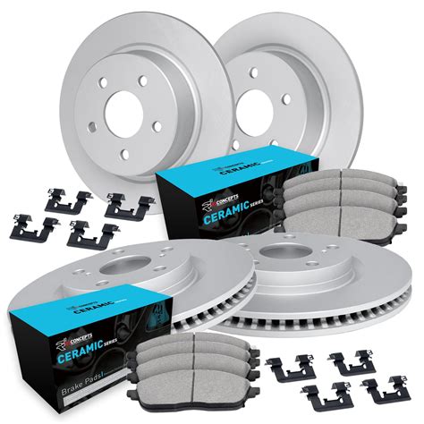 R Concepts Front Rear Brakes And Rotors Kit Front Rear Brake Pads