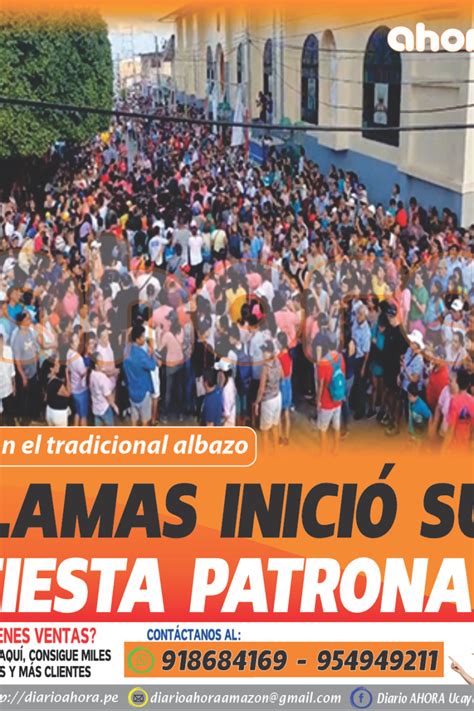LAMAS INICIÓ SU FIESTA PATRONAL Diario Ahora