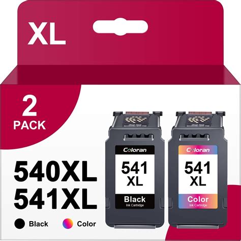 Coloran PG 540XL CL 541XL Ink Cartridges Replacement For Canon 540 541