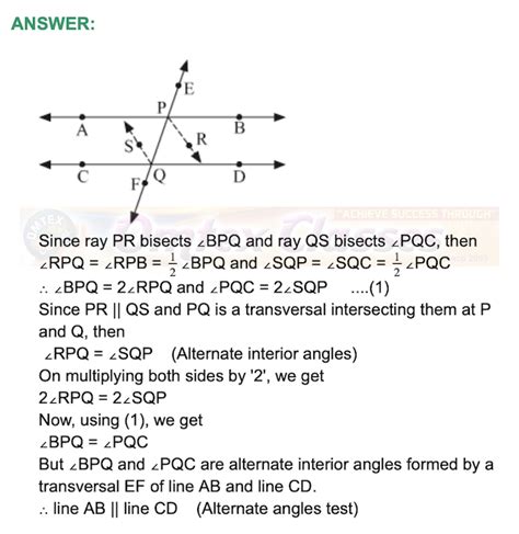 education practice set 2 2 chapter 2 parallel lines mathematics part ii solutions for class