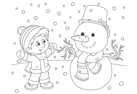 Coloriage Hiver Imprimer Gratuitement 80 Images Pour Les Enfants