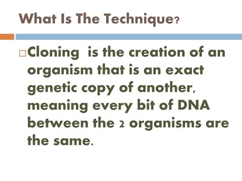 PPT Genetic Engineering Project Cloning PowerPoint Presentation