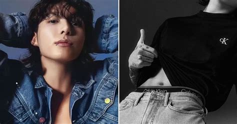 BTS S Jungkook Shocks ARMYs With New Sexy AF Calvin Klein Photos All