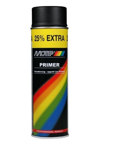 Motip Primer Grondverf Spuitbus Zwart Sneldrogend 500 Ml Bol