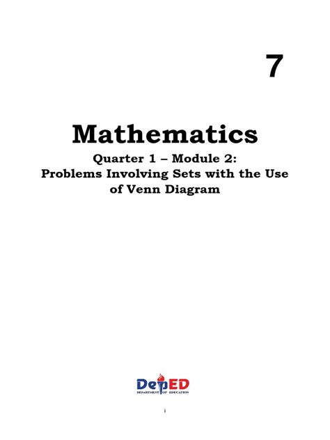 math 7 q1 wk 2 module 2 problems involving sets with the use of venn diagram 1 pdf