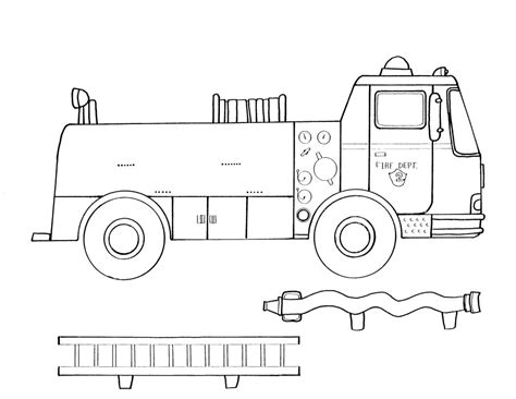 Fire Truck Template Printable Printable Word Searches