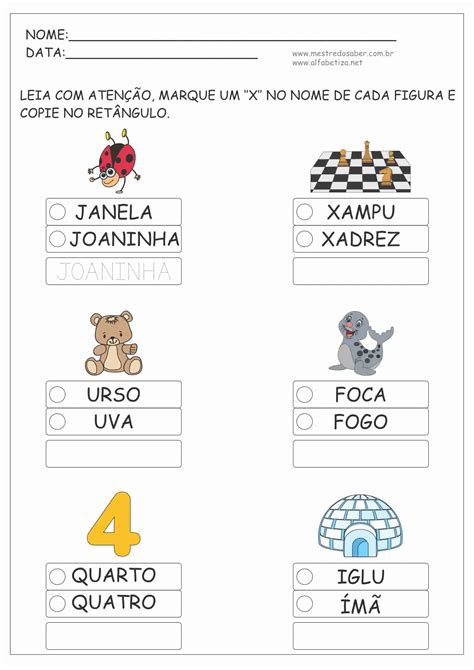 Atividade De Leitura 1 Ano Mestre Do Saber Loja