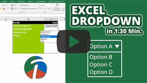 Excel Dropdown Liste erstellen am Beispiel erklärt Einfach und