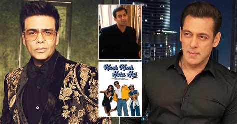 Karan Johar Recalls Crying Begging Salman Khan To Wear Suit Instead