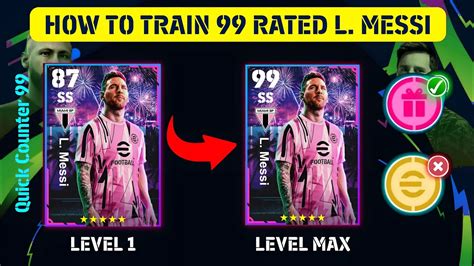 How To Train New 99 Rated L Messi In Efootball 2023 99 Rated L