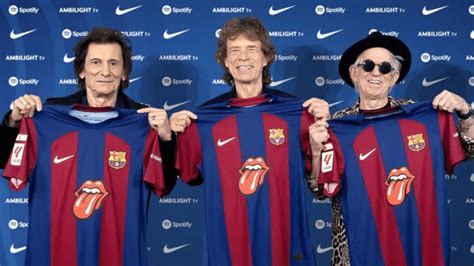 Barcelona confirma novo uniforme patrocínio dos Rolling Stones
