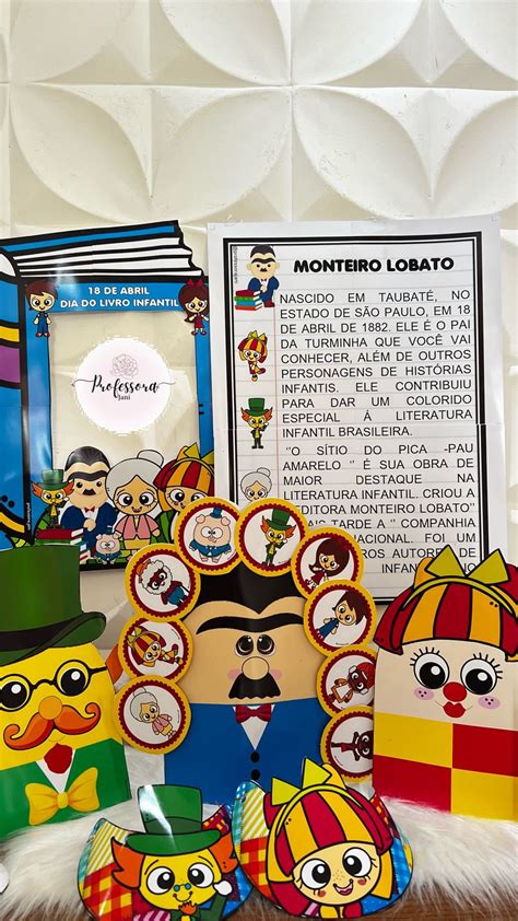 KIT LEMBRANCINHAS DIA DO LIVRO INFANTIL Professora Jani