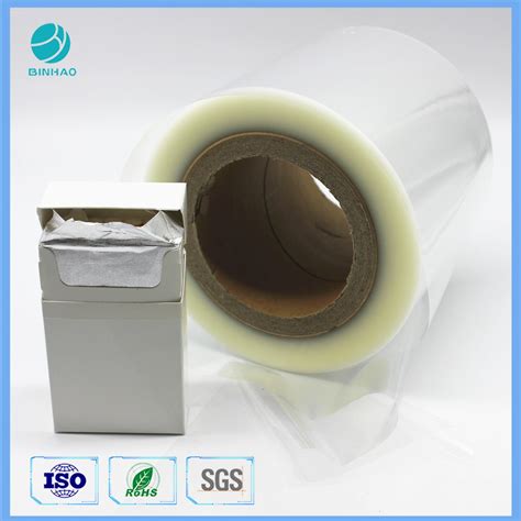 Cigarette Tobacco Package Shrinkage Bopp Film With Custom Size