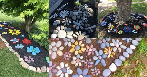 Usa Piedras Con Forma De Flor Para Decorar Tu Jardín