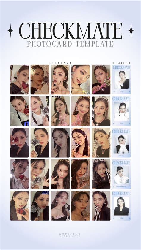 Photocard Itzy Girl Group Photo Wall Album Movie Posters