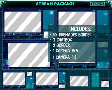 Glowing Garden Animated Stream Package Magical Garden Twitch Overlay