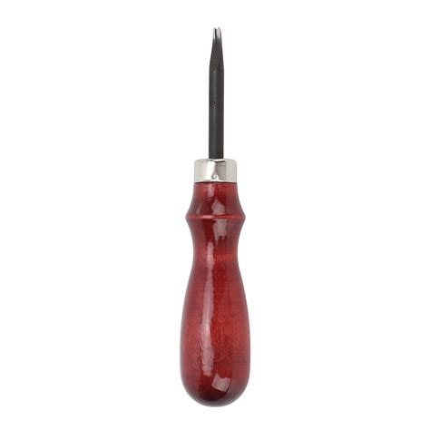 Biseladora de bordes de cuero portátil 1 2mm mango de madera curvado