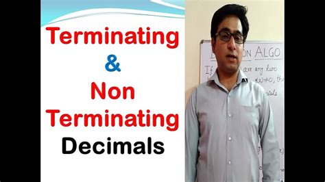 terminating and non terminating decimals real numbers class 9 maths youtube