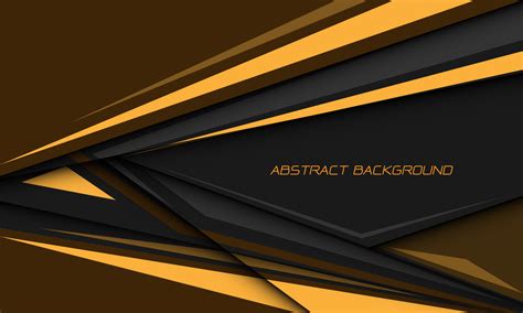 Abstract Yellow Speed Black Shadow Direction Geometric Hexagon Mesh On