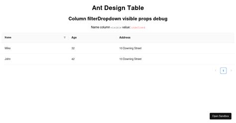 ant design filter dropdown visible not working codesandbox