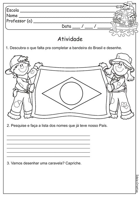 Atividade Sobre O Descobrimento Do Brasil 4 Ano