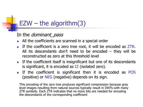 ppt rmf based ezw algorithm powerpoint presentation free download id 506773