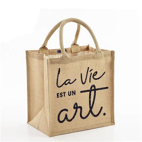 Sac Jute Personnalise Sac Cabas Toile Jute Personnalise Atelier Yuwa