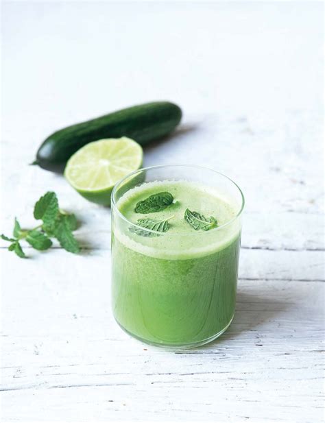 Recette jus détox concombre citron menthe Marie Claire