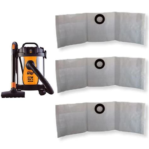 Kit 12 Saco Descartável Para Aspirador Wap Gtw Inox 12L