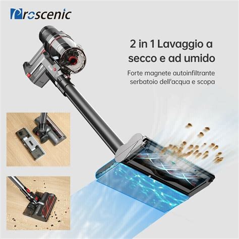 Proscenic P11 Aspirapolvere Senza Fili Lavapavimenti Scopa Elettrica EBay