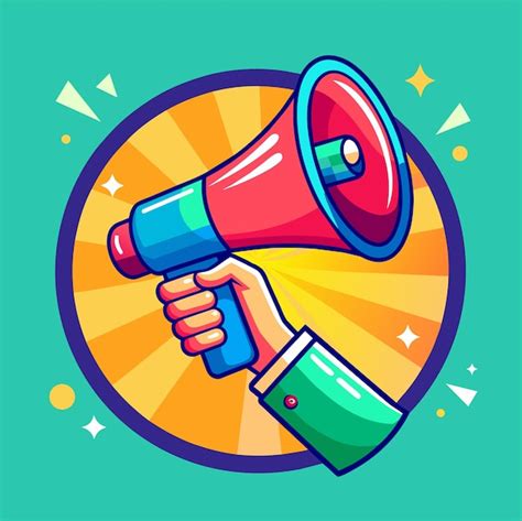 Premium Vector Hand Holding Megaphone Vector Illustration
