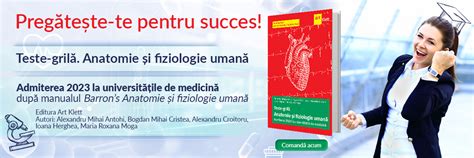 Teste grilă Anatomie și fiziologie umană Admiterea 2023 la