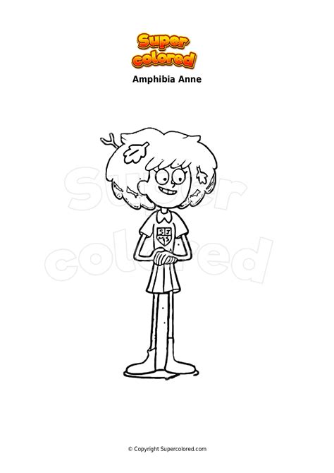 Dibujo Para Colorear Amphibia Fully Charged Calamity Anne Boonchuy