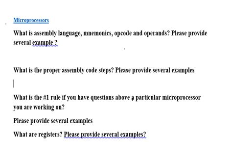 solved what is assembly language mnemonics opcode and