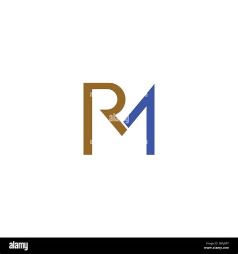 Initial Letter Mr Or Rm Logo Design Template Stock Vector Image Art