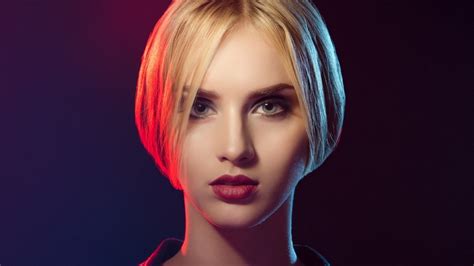 4523389 Face Portrait Women Blonde Simple Background Rare