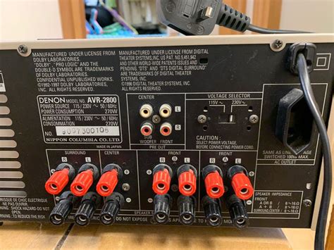 Denon AVR 2800 天龍 5 1聲道 AV擴音機 日本製造 有瑕疵 附遙控器 音響器材 Soundbar揚聲器藍牙喇叭耳