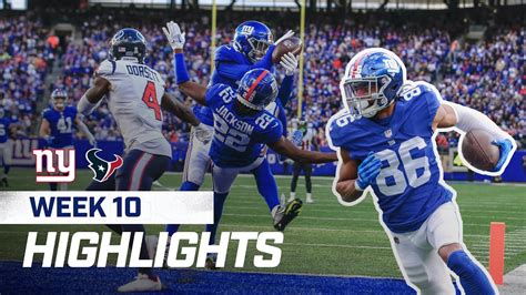 New York Giants TOP Plays Vs Houston Texans 2022 Regular Season Week