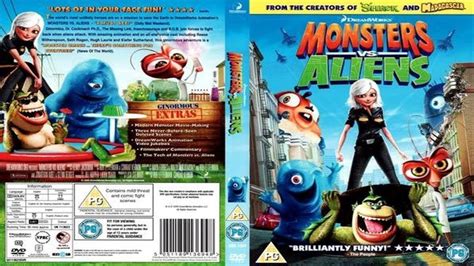 Monsters Vs Aliens Dvd Dreamworks Comic Book Cover The Creator