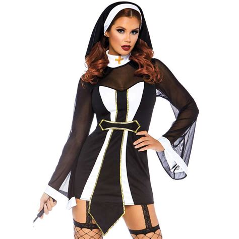 Leg Avenue Black Naughty Nun Set Lovehoney UK