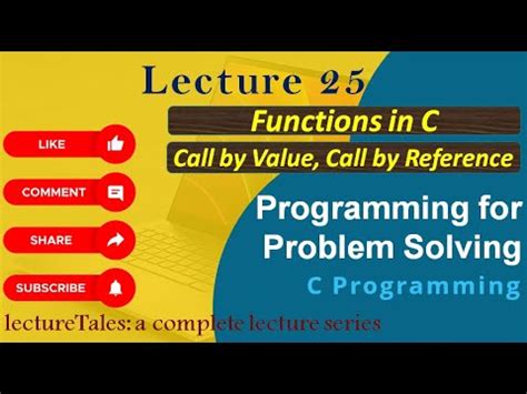 3 3 Functions In C Call By Value Call By Reference PPS C